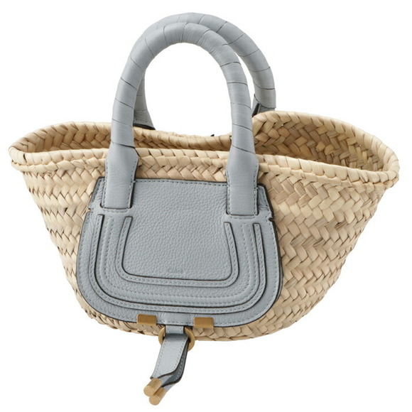 Chloe | Bags | Chloe Marcie Mini Basket Raffia Tote White | Poshmark